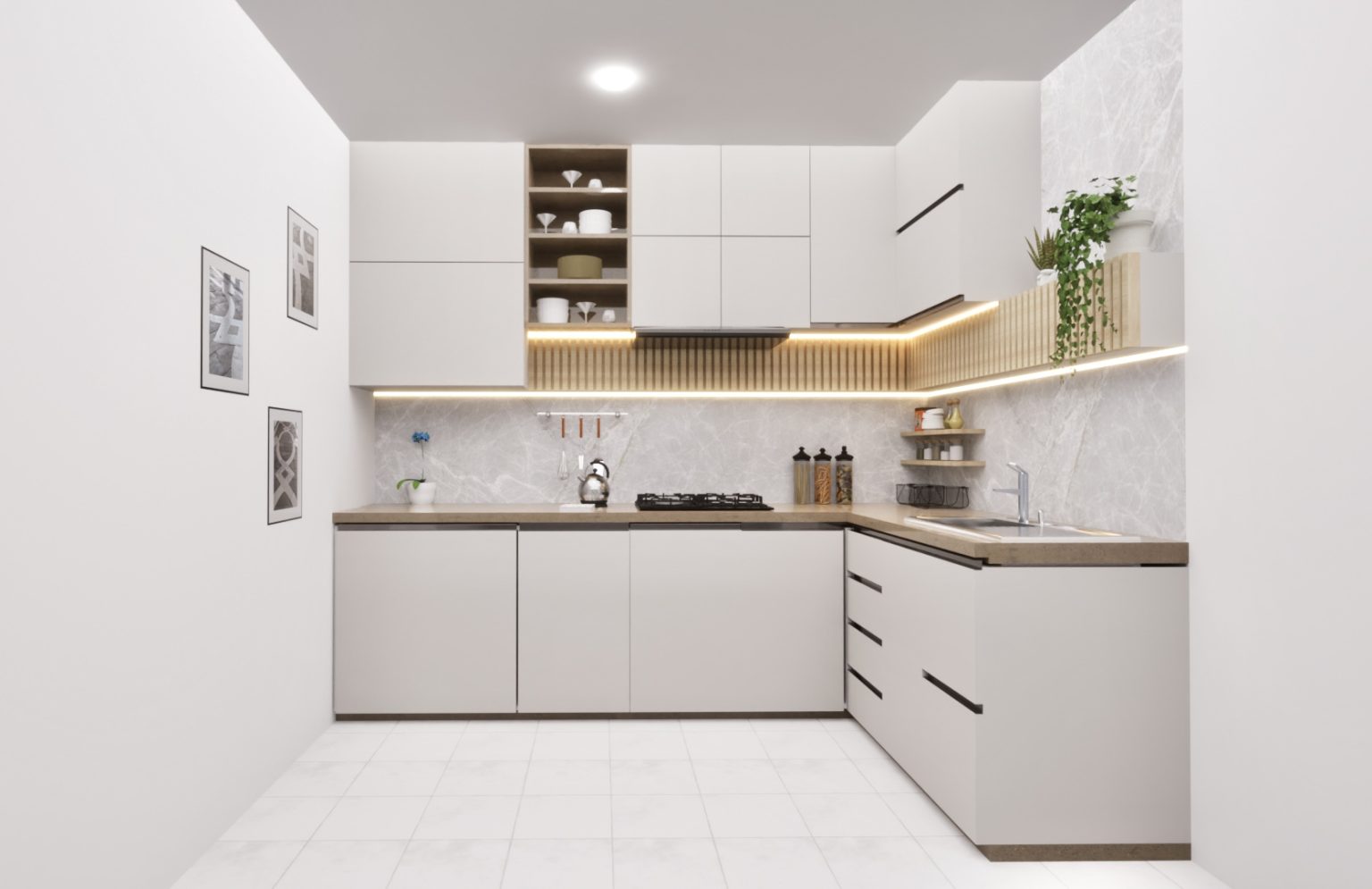 Radiant Minimalist Kitchen Set Bpk Tommy di Muara Karang
